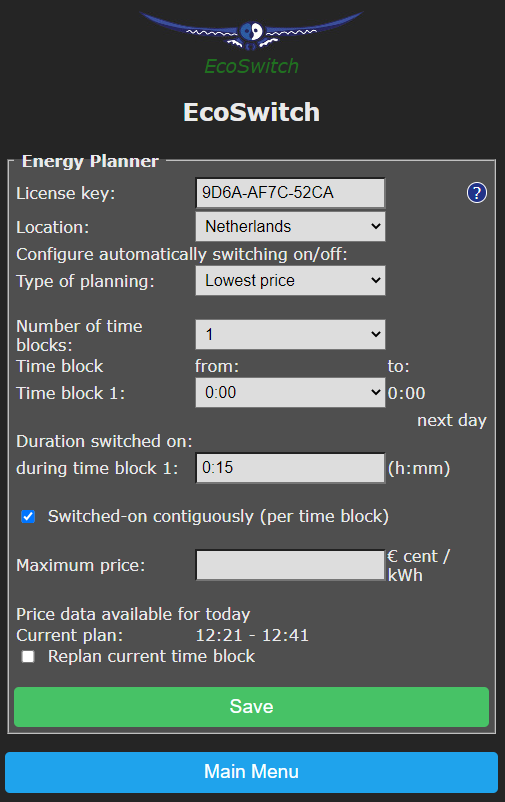 EcoSwitch Manual – Ecosoft